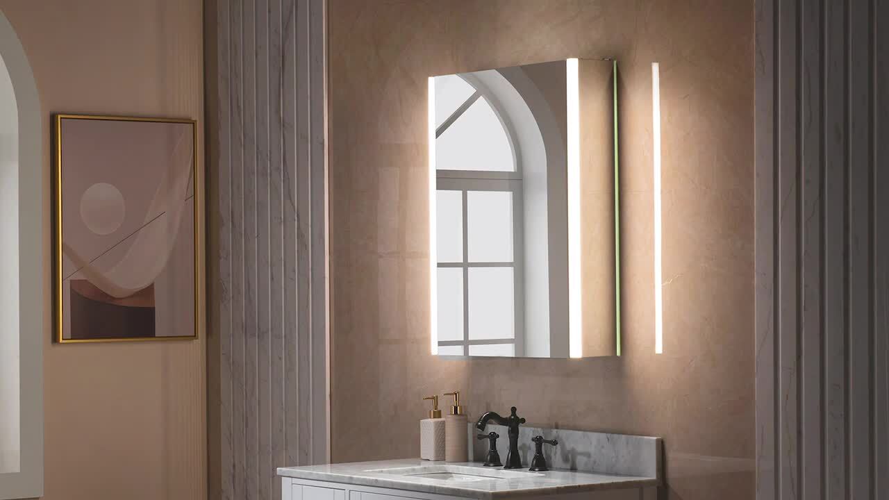 Bathroom Storage Solutions: Bathroom Mirror with Side Cabinets ...