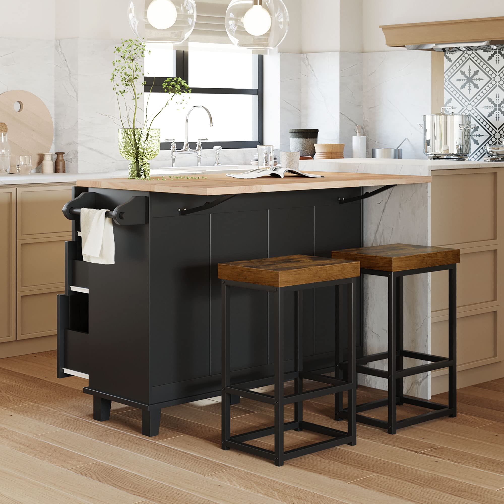 The Ultimate Guide to Black Kitchen Island with Seating - Fineline ...